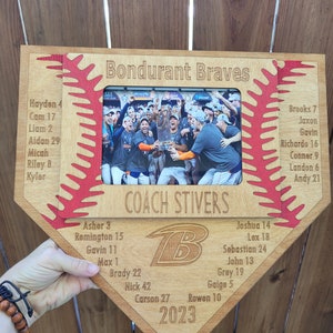 BASEBALL or SOFTBALL FRAME and Plaque- End of the Season Gift- Baseball ...