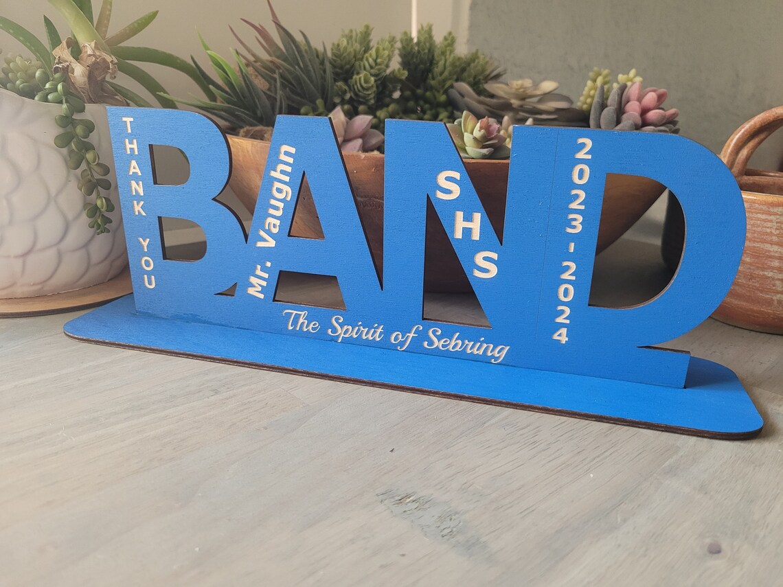 Personalized Band Director Wood Plaque, End of Year Gift - Etsy