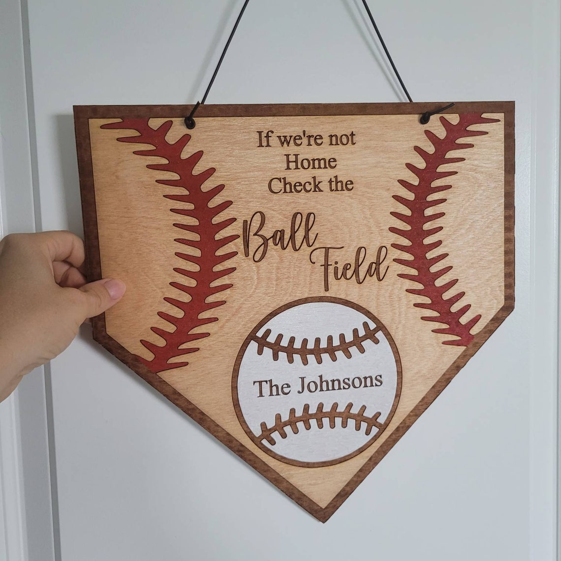 PERSONALIZED DOOR SIGN Baseball Door Sign Softball Door - Etsy