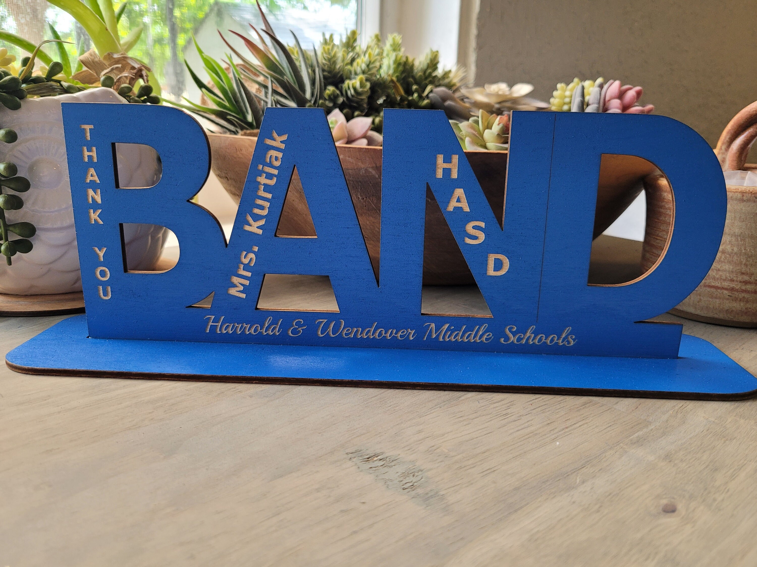 Personalized Band Director Wood Plaque, End of Year Gift - Etsy