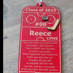 HOCKEY Senior Night Gift + Banquet Bouquet Tag + Homecoming Event ...