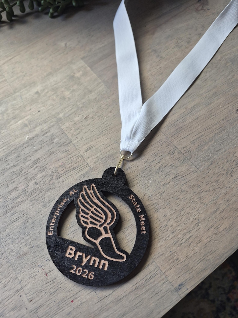 TRACK MEDAL Medallion End of Year Awards Track Meet Recognition Track ...