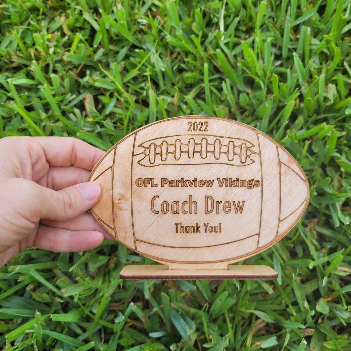 PERSONALIZED FOOTBALL COACH Gift Mini Plaque Football - Etsy