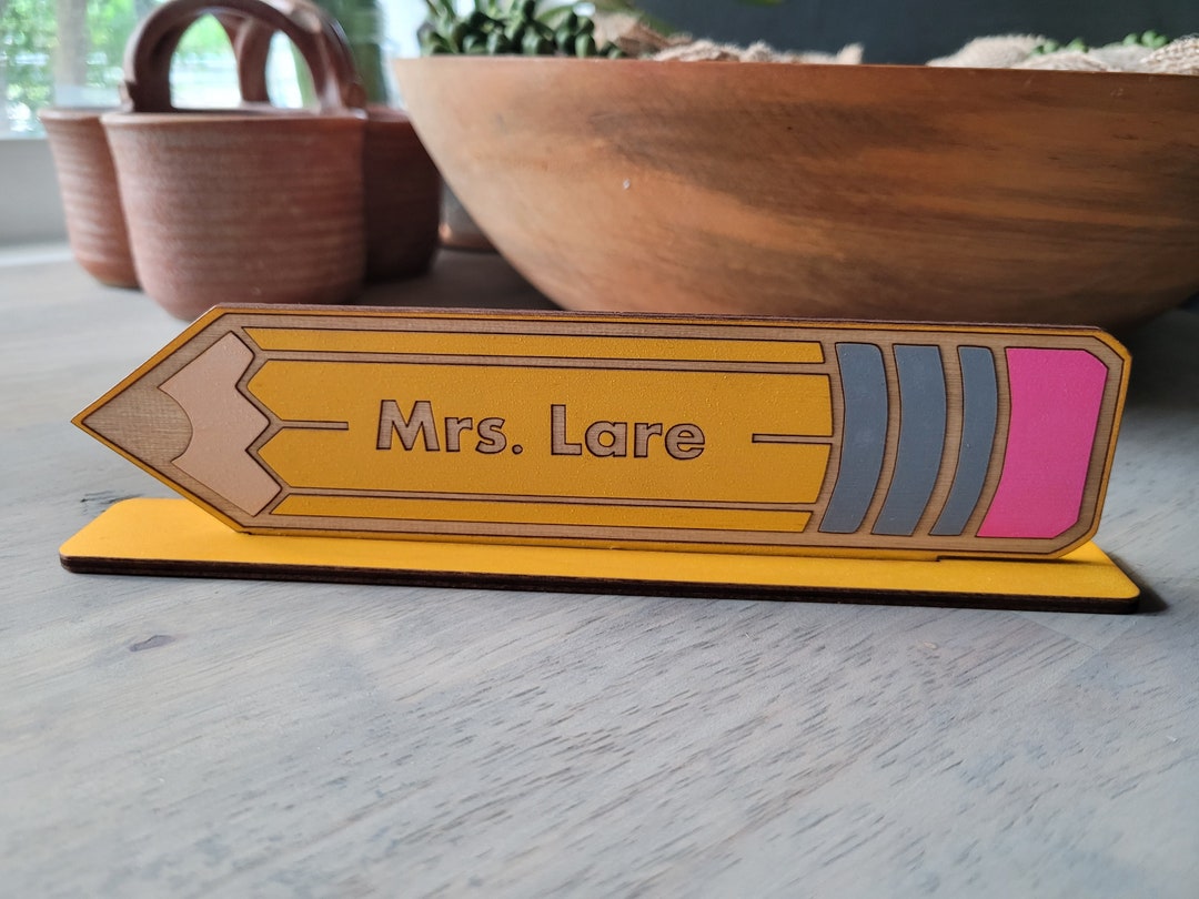 TEACHER DESK NAME Tag + Personalized Name Plate + Principal Teacher ...