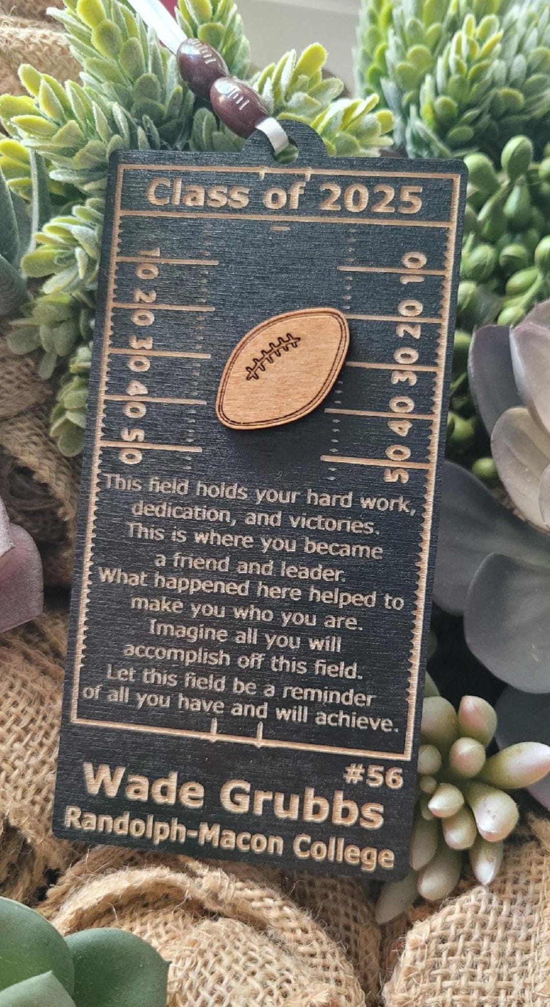FOOTBALL HOMECOMING GIFT + Senior Night Banquet Bouquet Keepsakes ...
