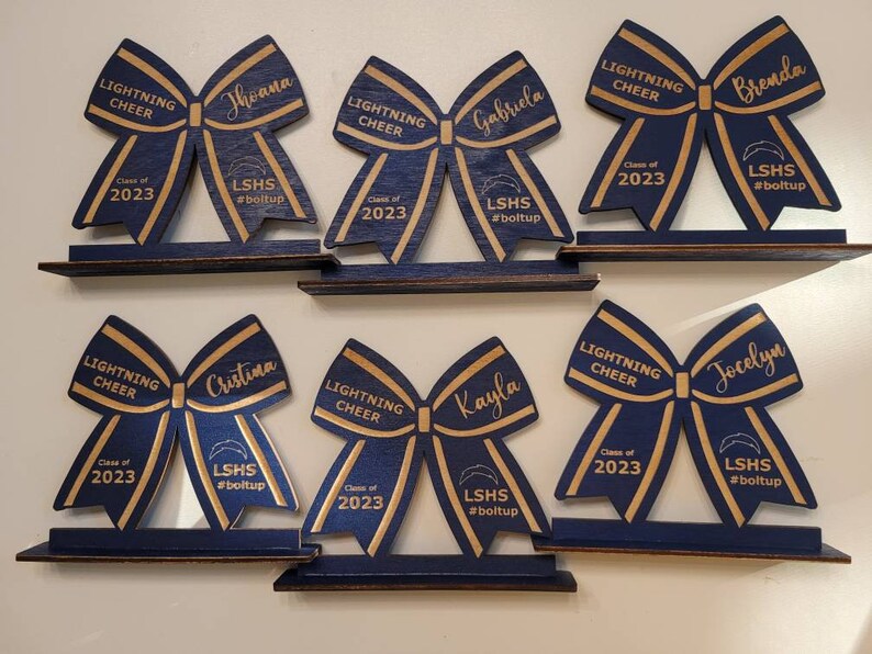 CHEERLEADER BOW PLAQUE Cheerleader Award Cheer Coach Gift - Etsy