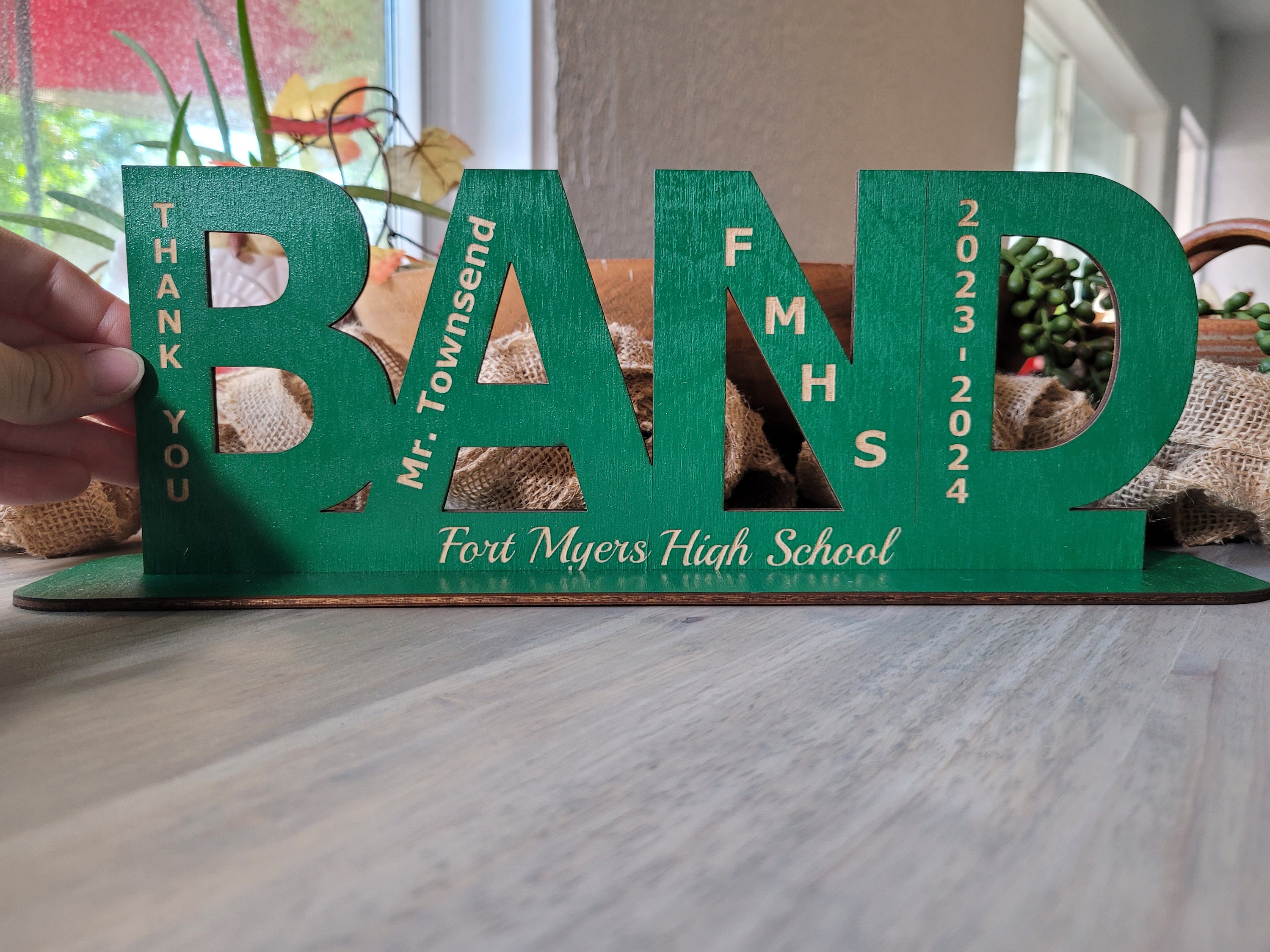 Personalized Band Director Wood Plaque, End of Year Gift - Etsy