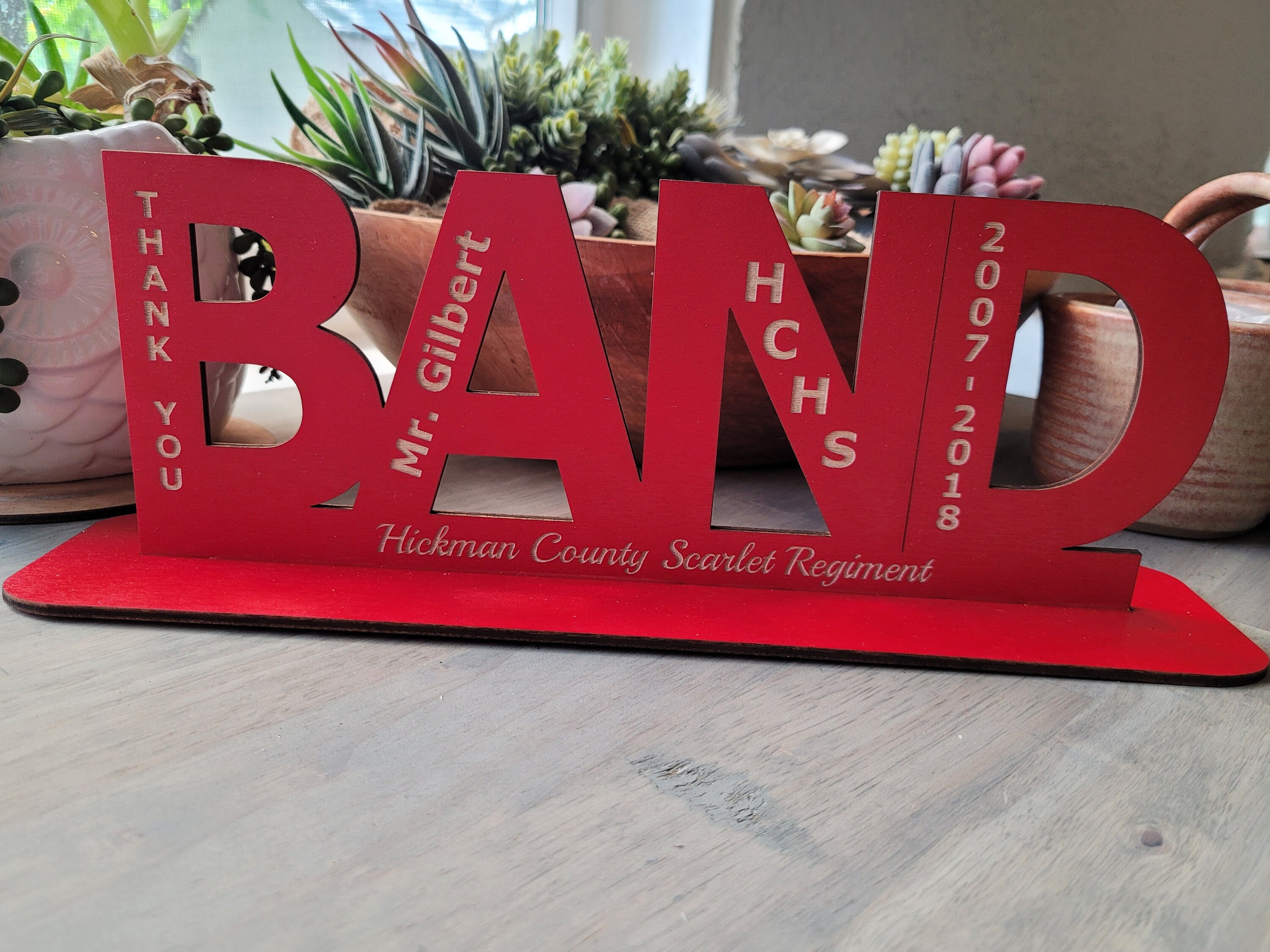Personalized Band Director Wood Plaque, End of Year Gift - Etsy