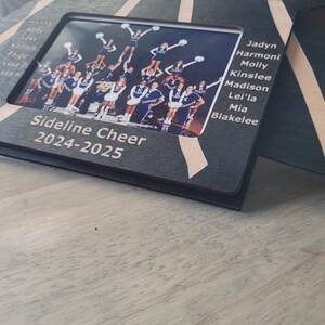 CHEERLEADING COACH FRAME + Coach Gift + End of Season Gift + Bow ...
