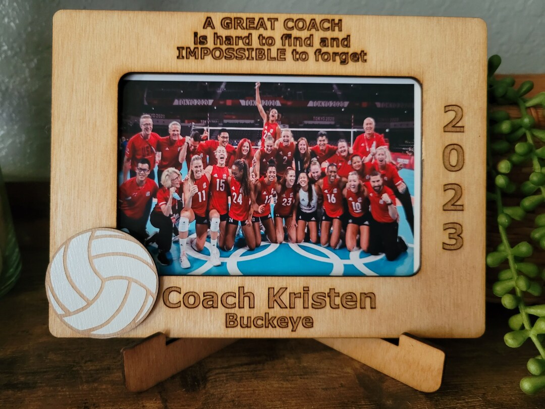 COACH FRAME GIFT + Personalized Photo Frame + Volleyball + Baseball ...