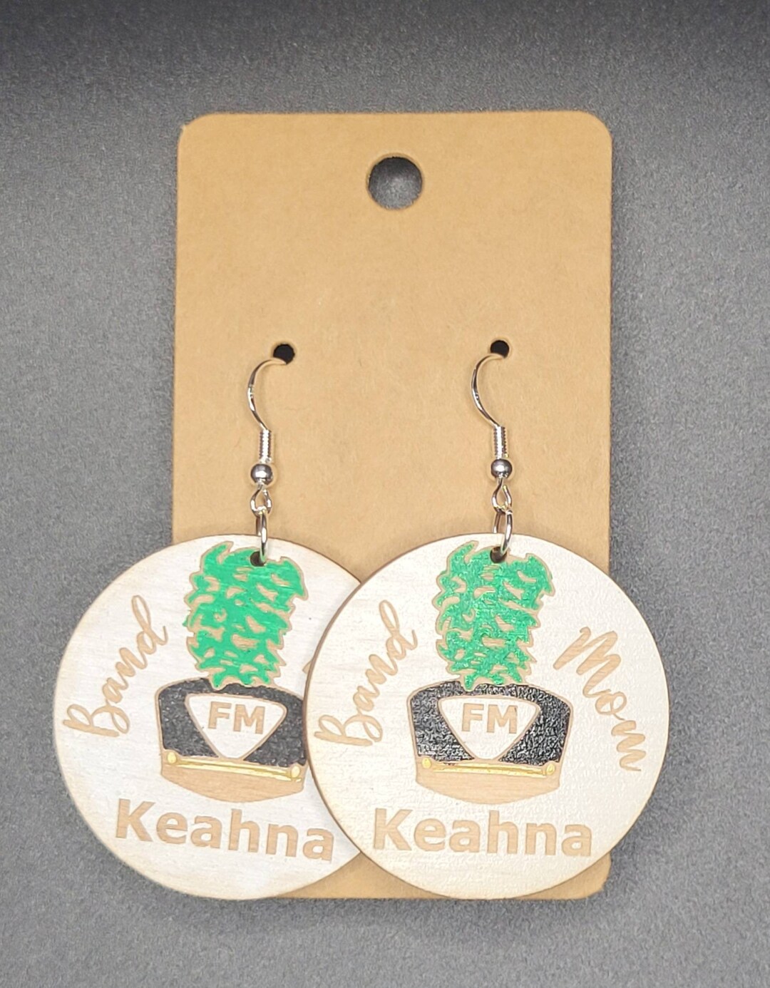 PERSONALIZED BAND EARRINGS Band Mom Earrings Personalized Gift Marching ...