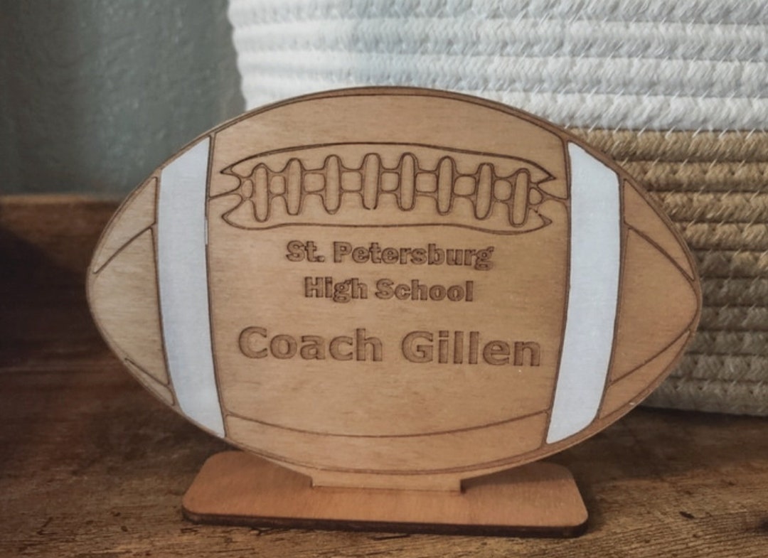 PERSONALIZED FOOTBALL COACH Gift Mini Plaque Football - Etsy