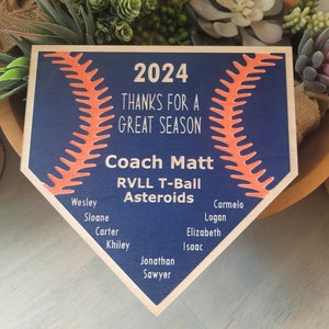 BASEBALL COACH Gift + Custom Coach End of the Season Gift + Baseball ...