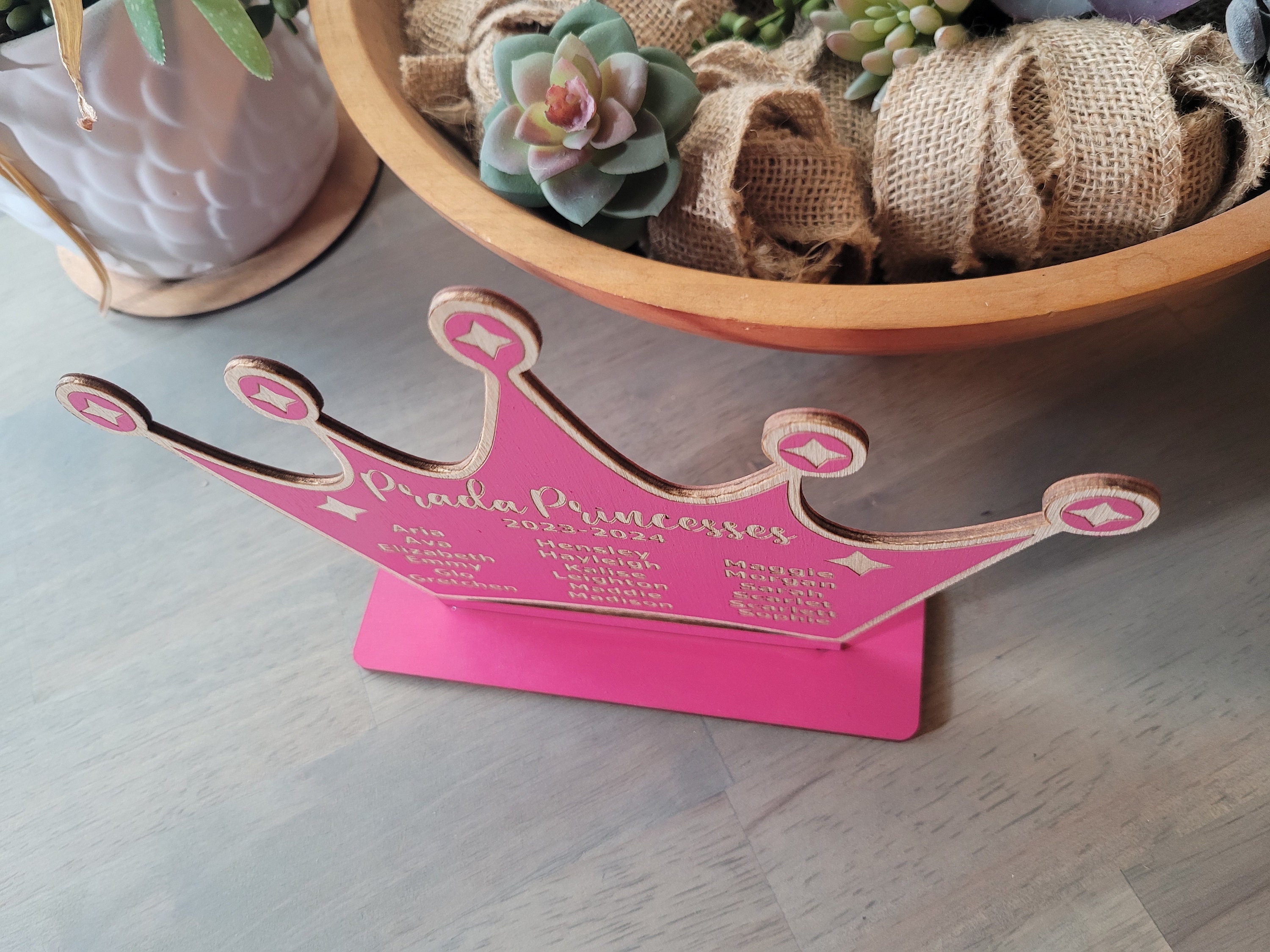 Cheer Crown Plaque: Personalized Team Gift, Coach Recognition ...