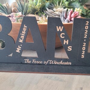 Personalized Band Director Wood Plaque, End of Year Gift - Etsy