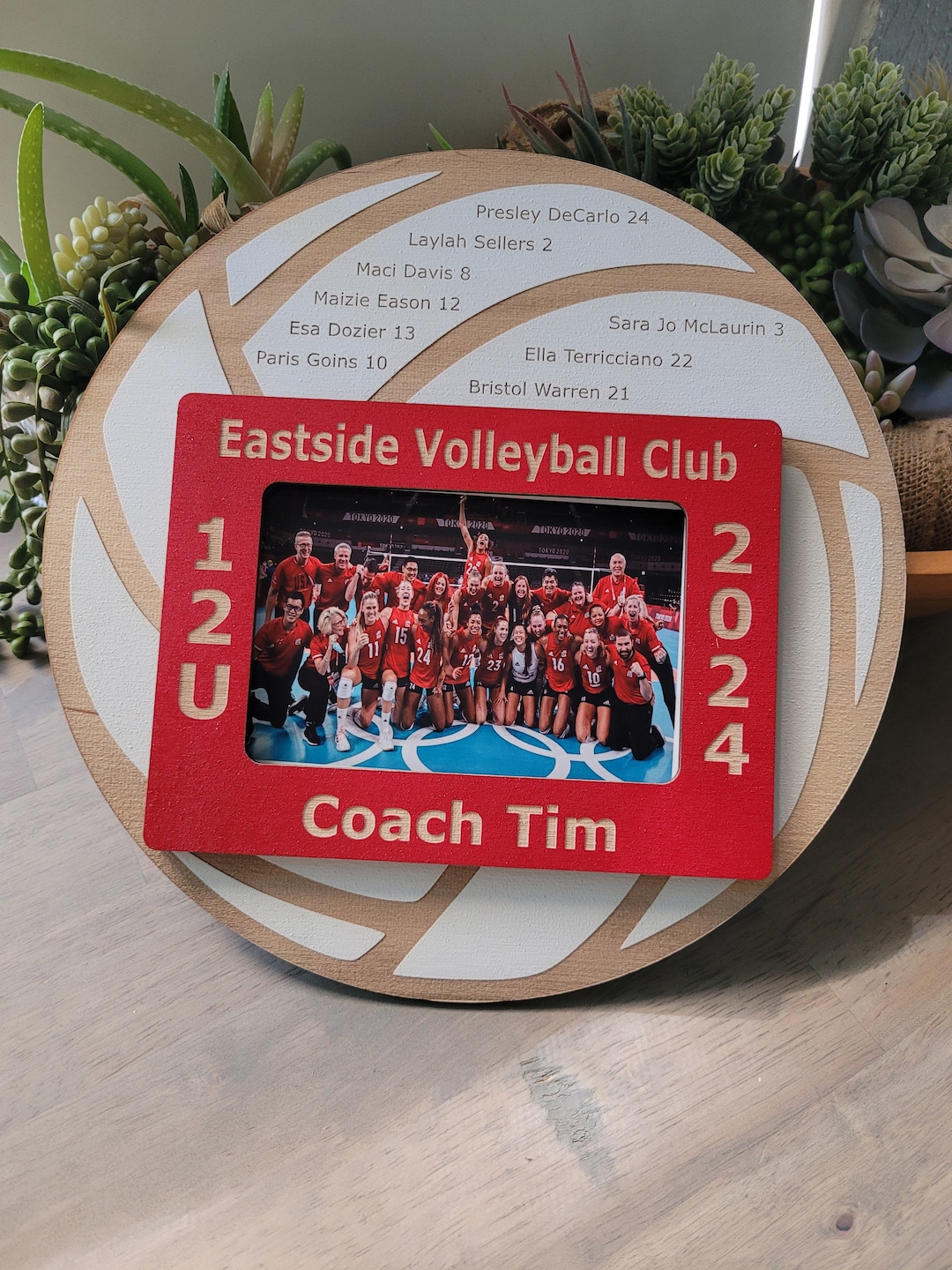 VOLLEYBALL COACH FRAME and Plaque- End of the Season Gift- Volleyball ...