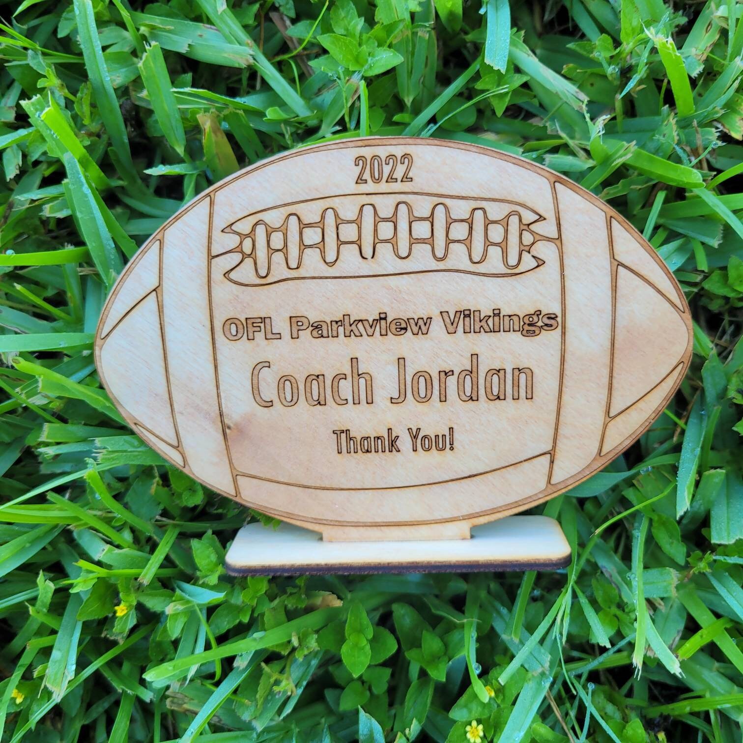 PERSONALIZED FOOTBALL COACH Gift Mini Plaque Football - Etsy