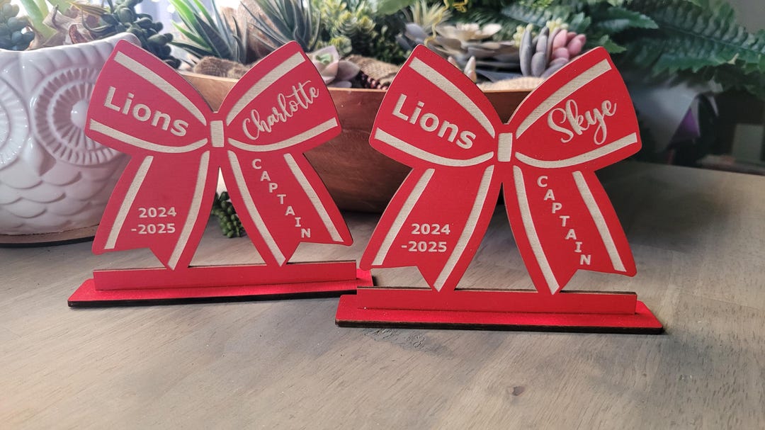 CHEERLEADER BOW PLAQUE + Cheerleader Award + Cheer Coach Gift + Senior ...