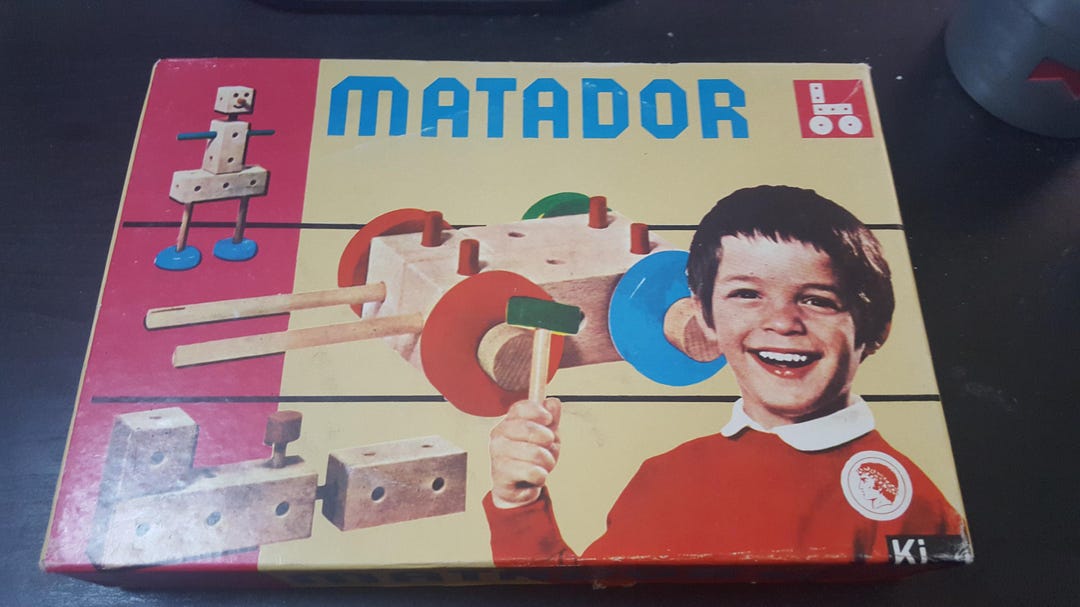 80'S GREEK Wooden BUILDING Blocks Toy Matador Ki - Etsy