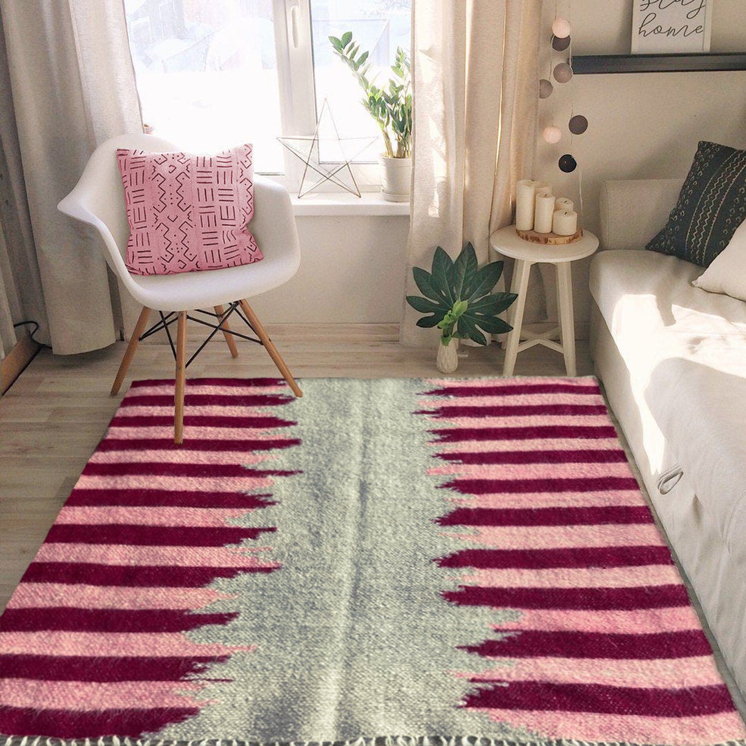 Swedish Thick Wool Rug for Living Room Scandinavian Rug Runner ...