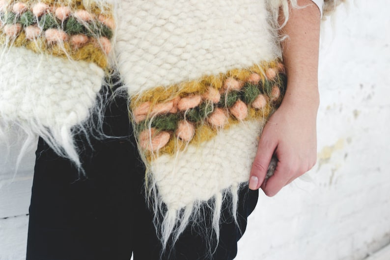 Felted 100% Sheep Wool Warm Vest Organic Handwoven Coat Handmade Jacket ...