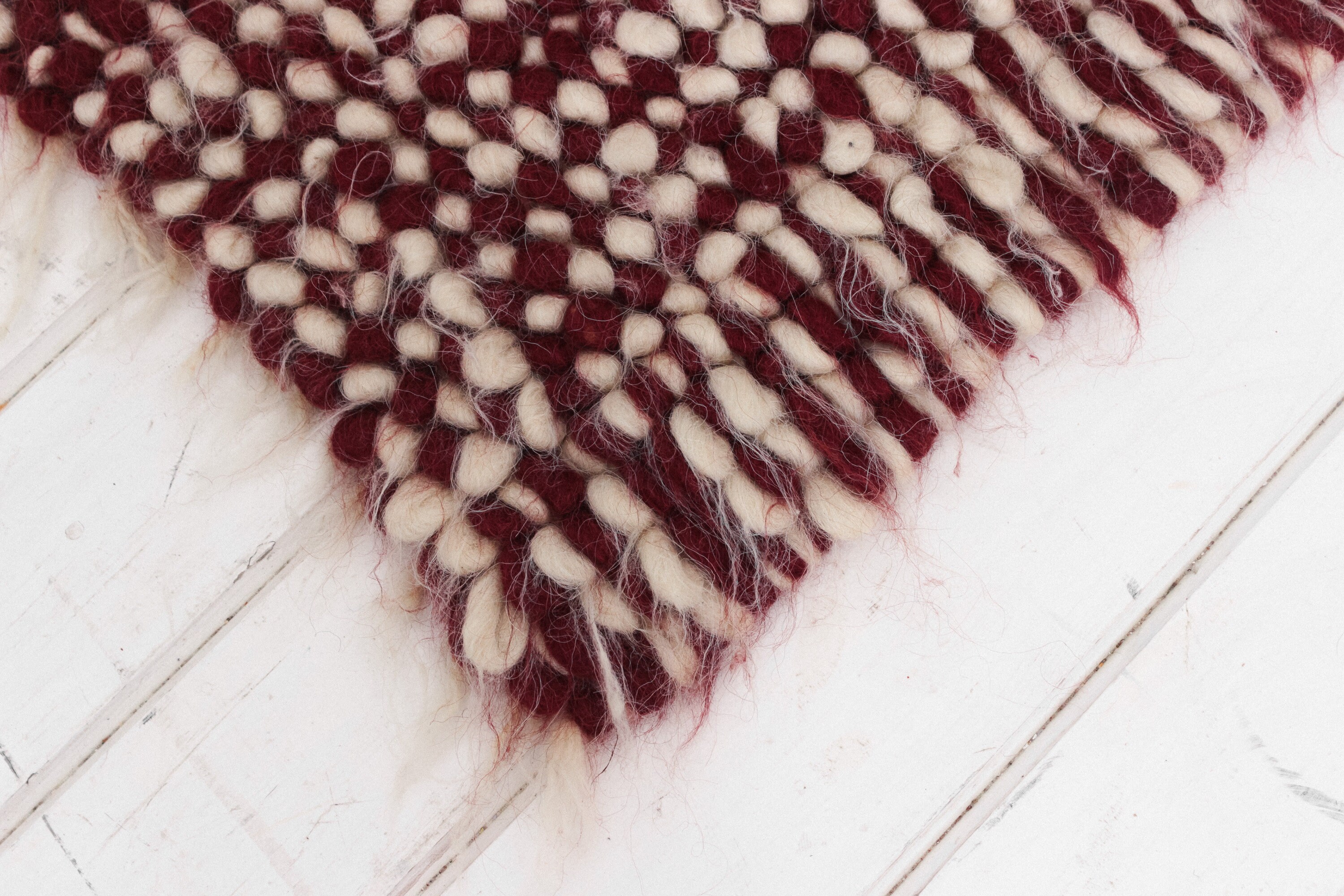 Round 100% Wool Rug Handwoven Large Woven Carpet Mid-century - Etsy