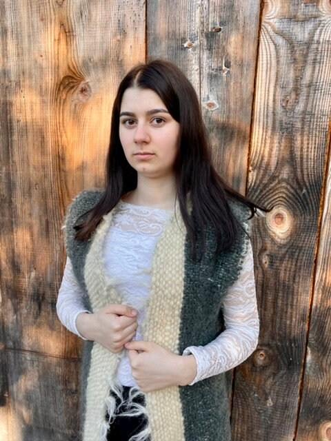 Ethnic Gray Wool Coat Eco Friendly Winter Hooded Coat Buttoned Woven ...