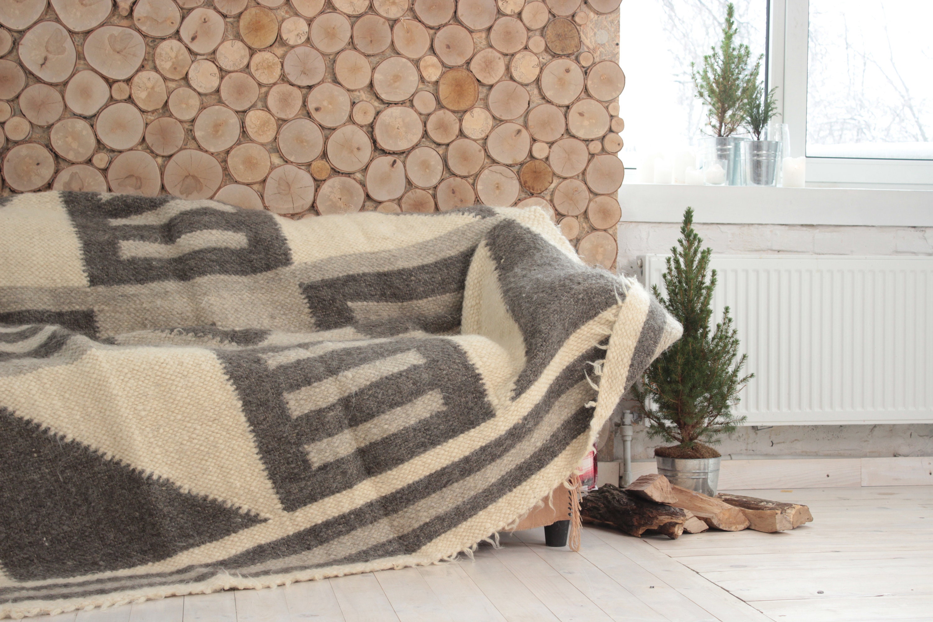 Farmhouse Cozy Rugs for Living Room Woven Scandinavian - Etsy