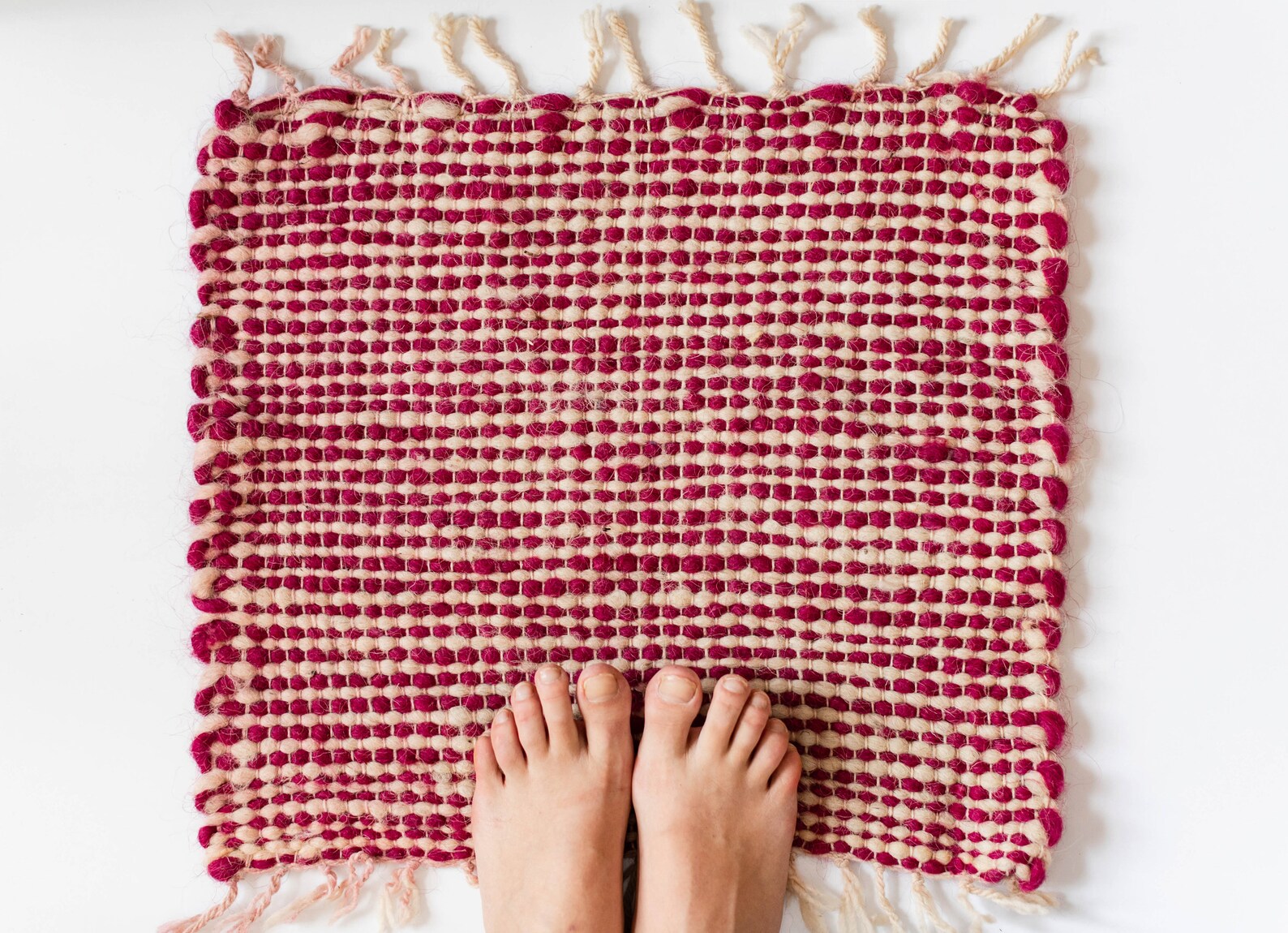 Wool Chair Pad Seat Cover Woven Chair Throw Saddle Seat Stool - Etsy