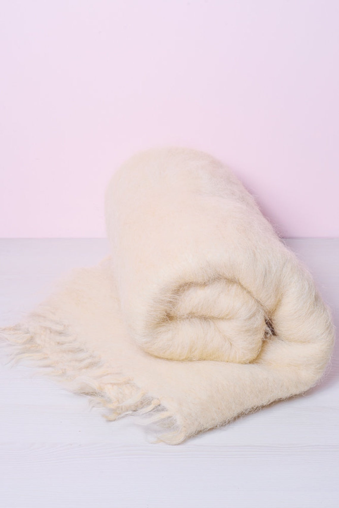 Outdoor Berber Blanket Bulky, White Blanket Throw Thick Woolen Swedish ...