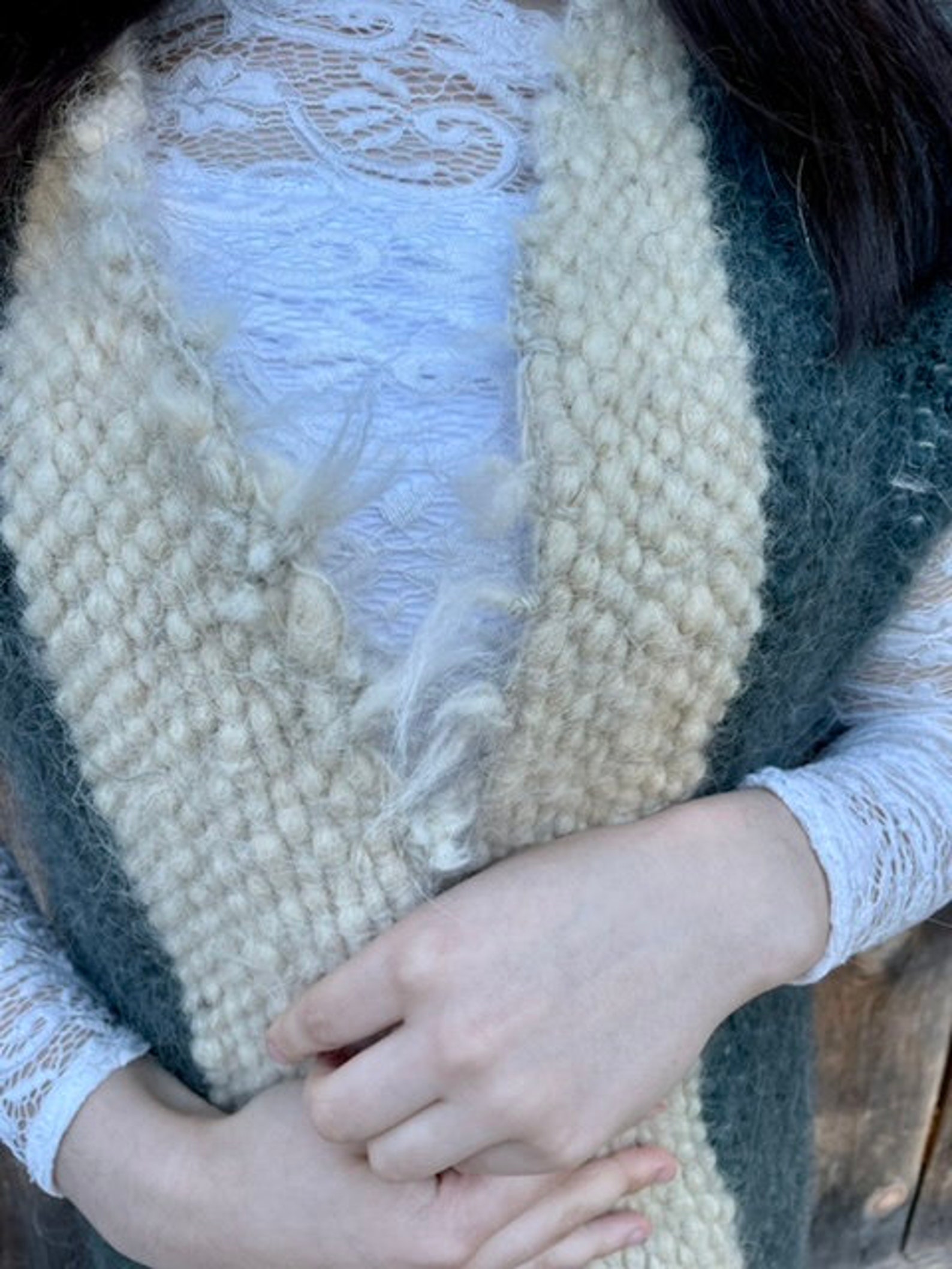 Ethnic Gray Wool Coat Eco Friendly Winter Hooded Coat Buttoned | Etsy