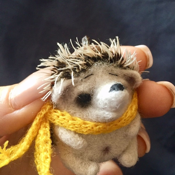 Needle Felt Hedgehog - Etsy