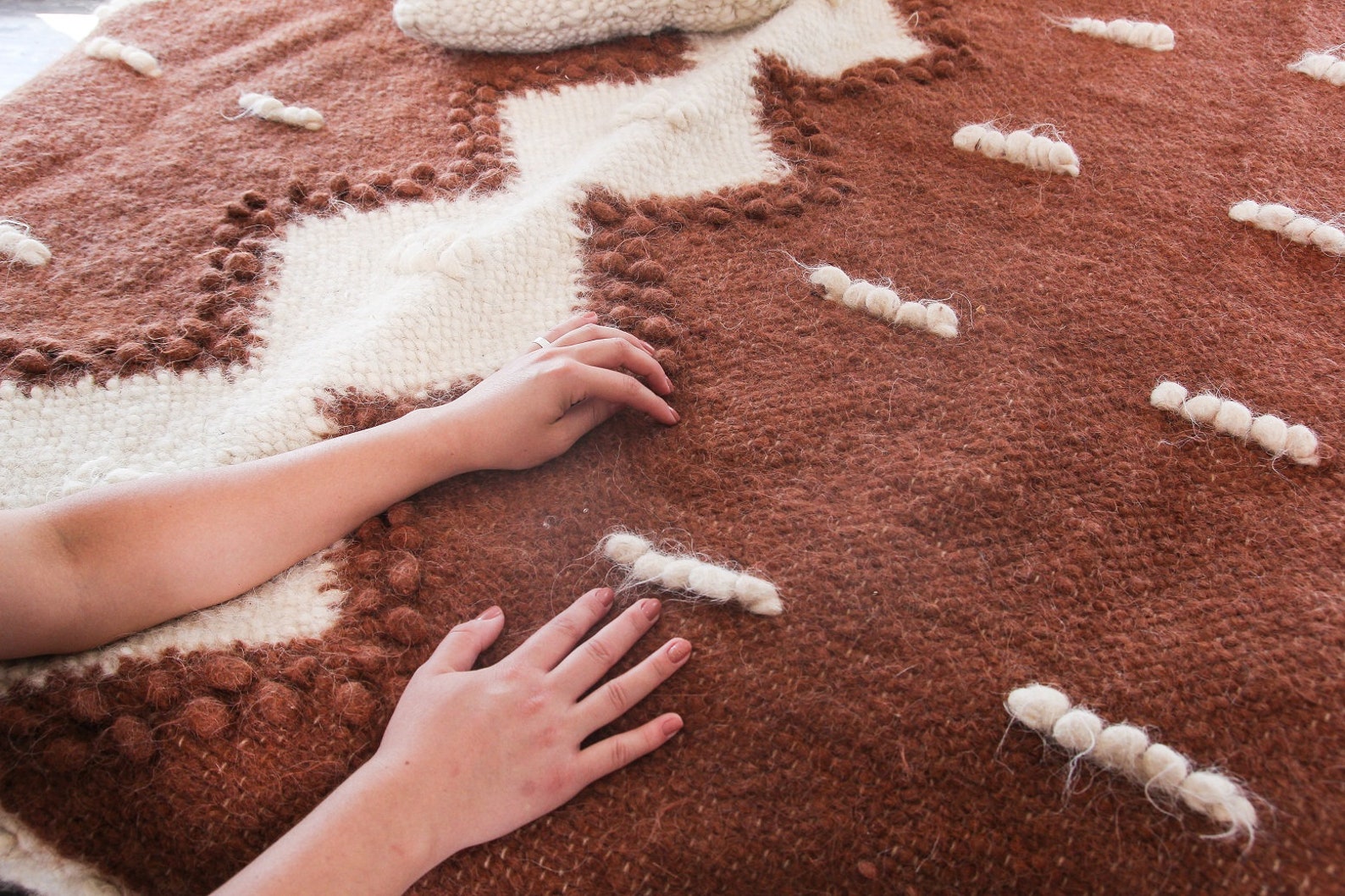 Brown Wool Throw Blanket Queen Size Warm Bed Sofa Coverlet Decorative ...