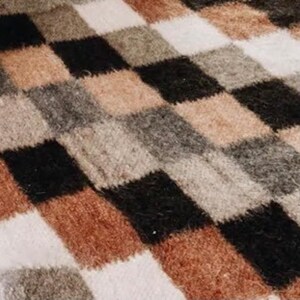 Chess Blanket Wool Sofa Throw Bed Blanket Chunky Warm Chess Coverlet ...