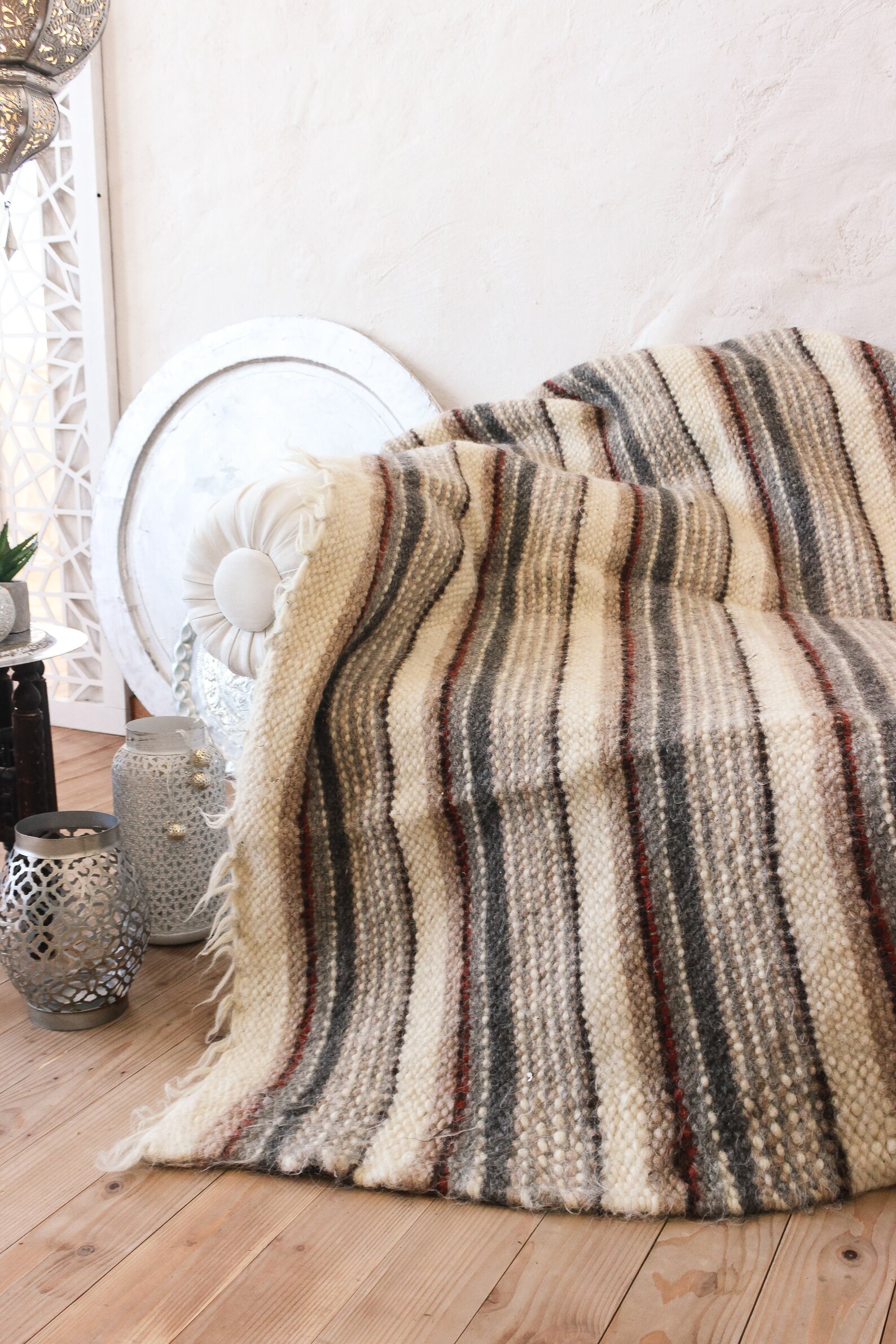 Striped Queen Bedspread King Bedroom Living Bedding Blanket - Etsy