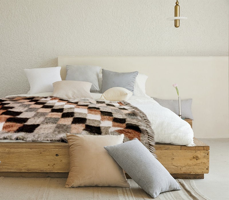 Chess Blanket Wool Sofa Throw Bed Blanket Chunky Warm Chess - Etsy