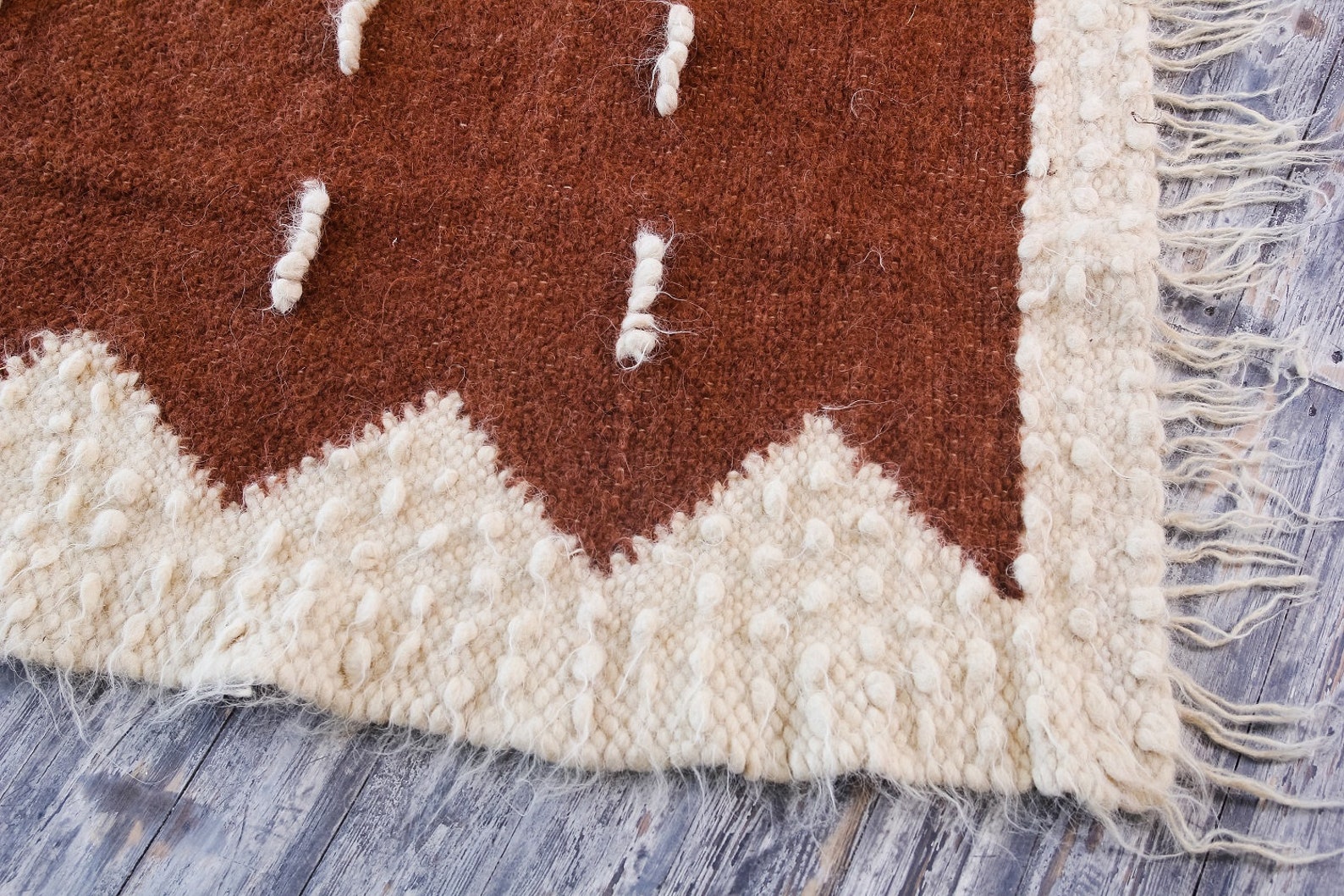Brown Wool Throw Blanket Queen Size Warm Bed Sofa Coverlet Decorative ...