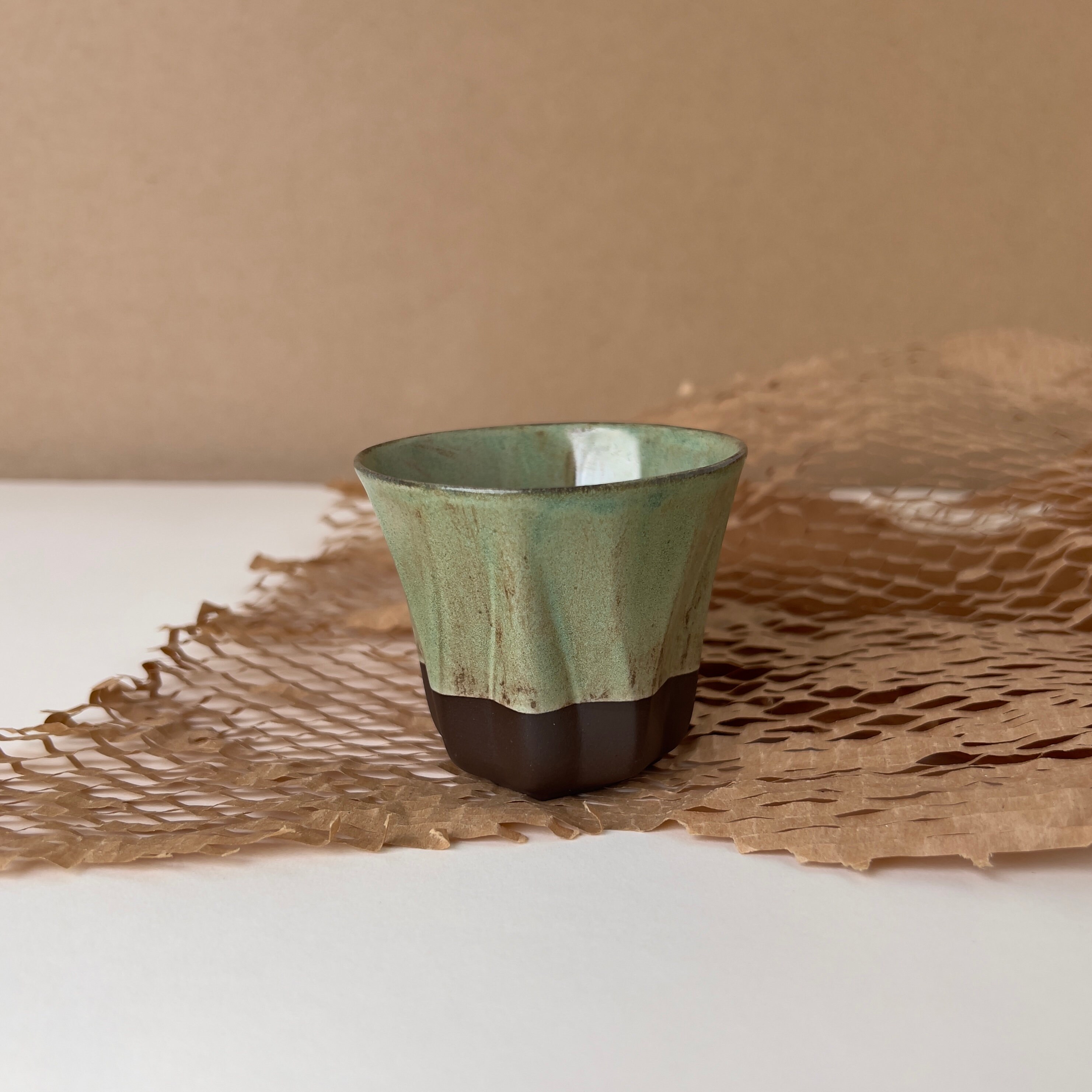 Stoneware Espresso Cup, Handmade Stoneware Tumbler, Rustic Stoneware ...