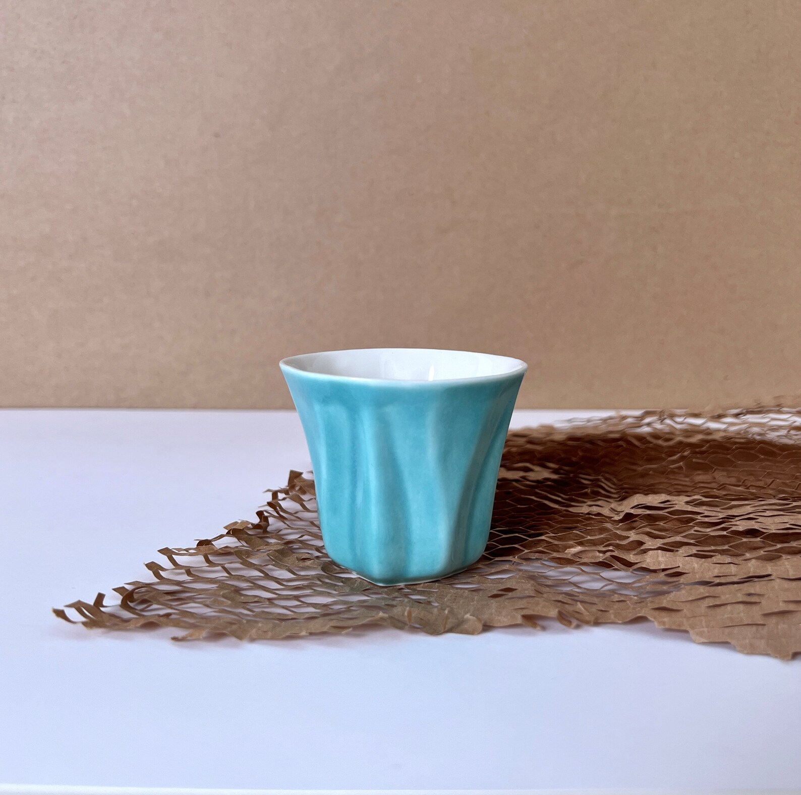 Porcelain Handmade Double Espresso Cup, Gift for Coffee Lover, Coffee ...