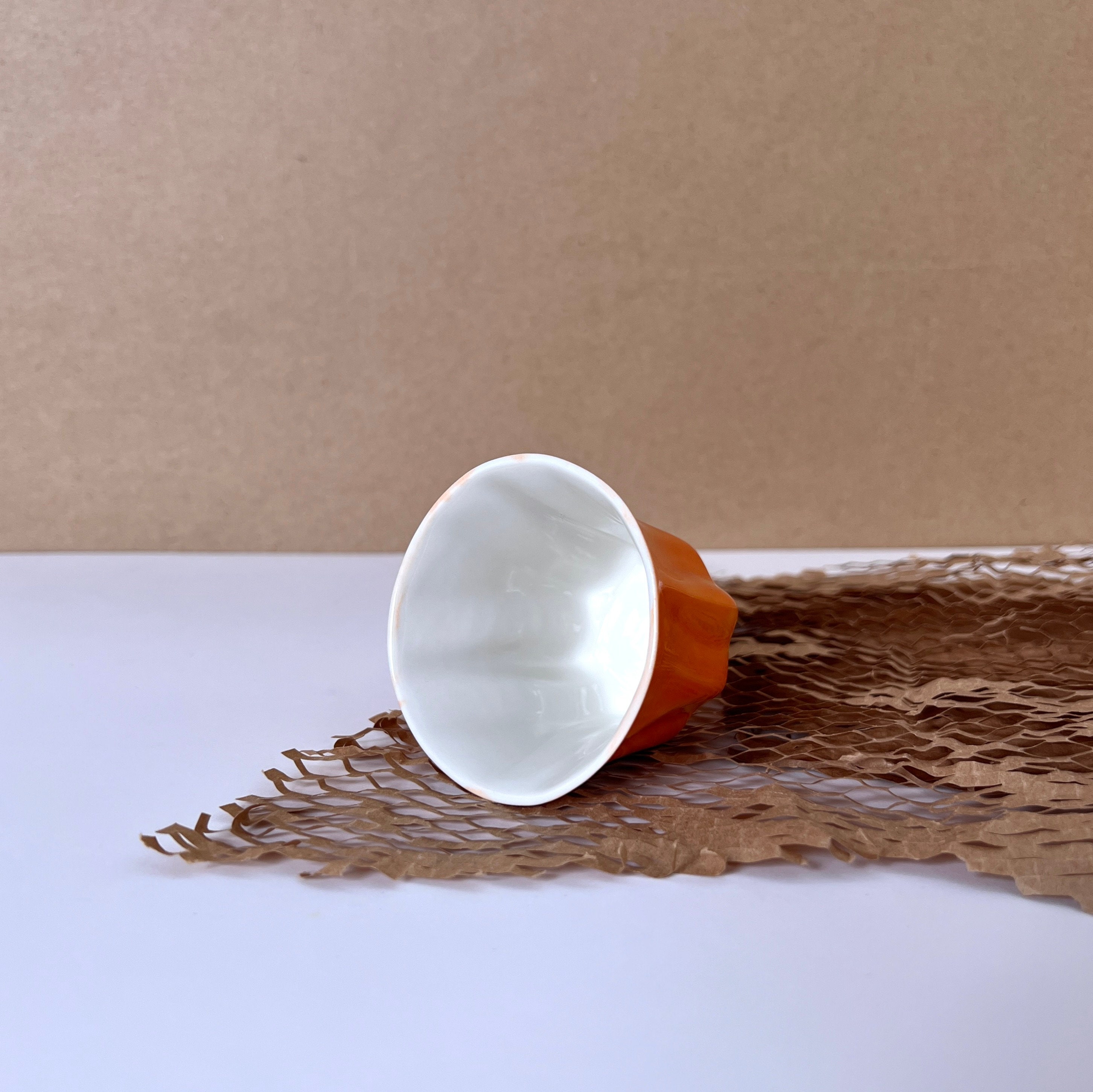 Porcelain Handmade Double Espresso Cup, Gift for Coffee Lover, Coffee ...