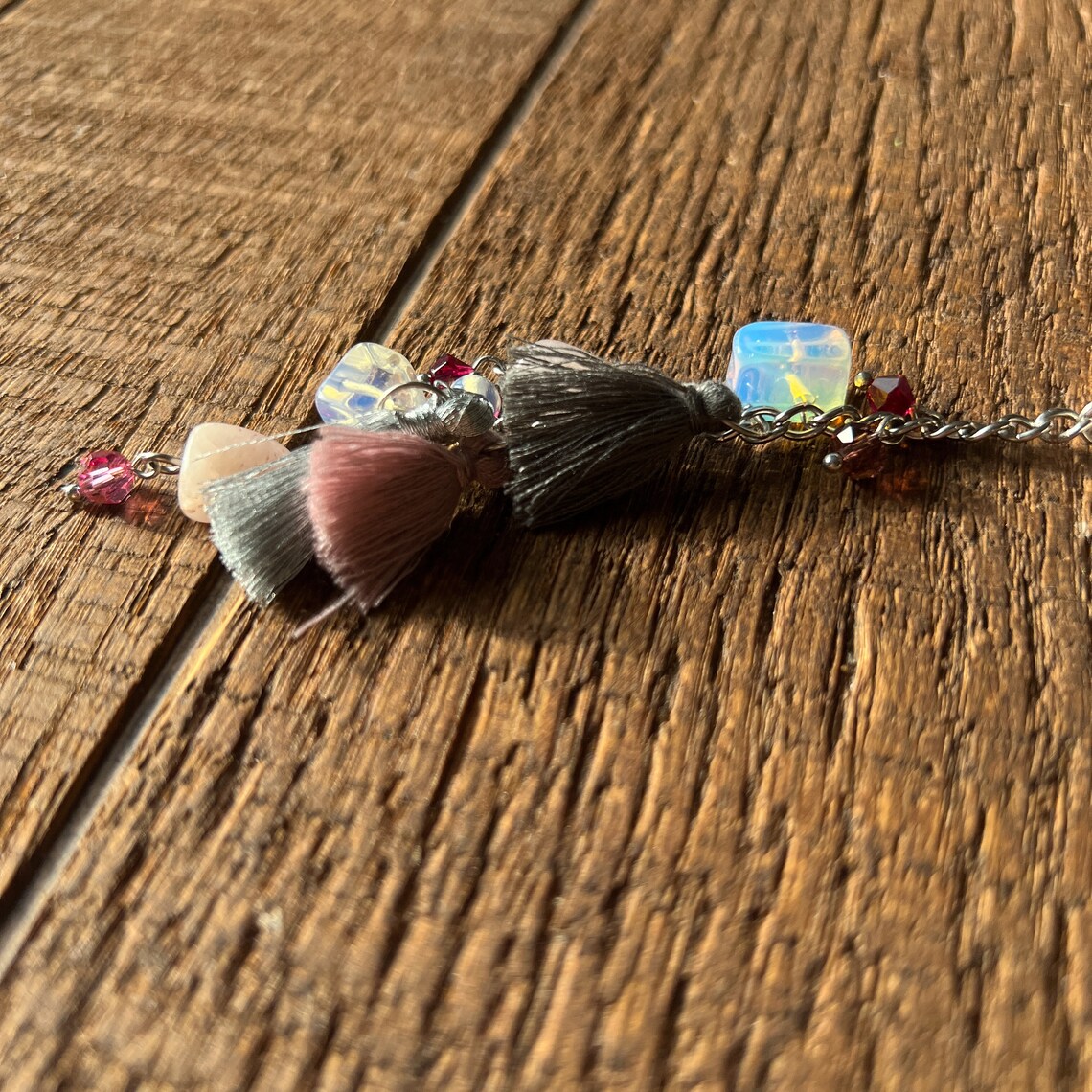 Ceramic Phases of the Moon Wall Decor With Natural Gemstones, Witchy ...