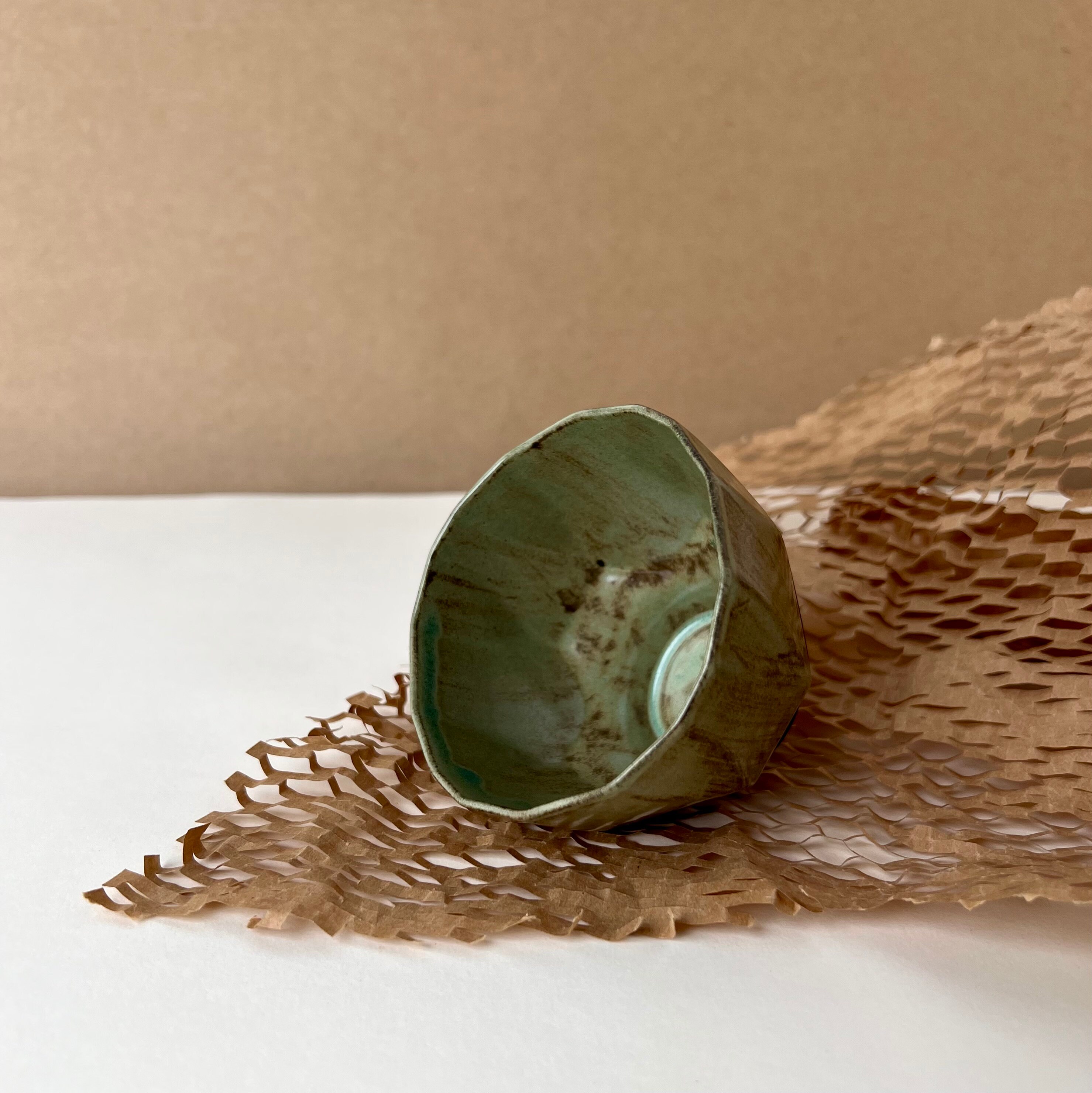 Stoneware Handleless Tea Cup, Handmade Stoneware Tumbler, Rustic ...