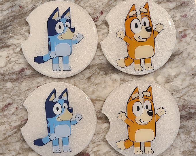 Bluey Inspired Car Coaster - Etsy