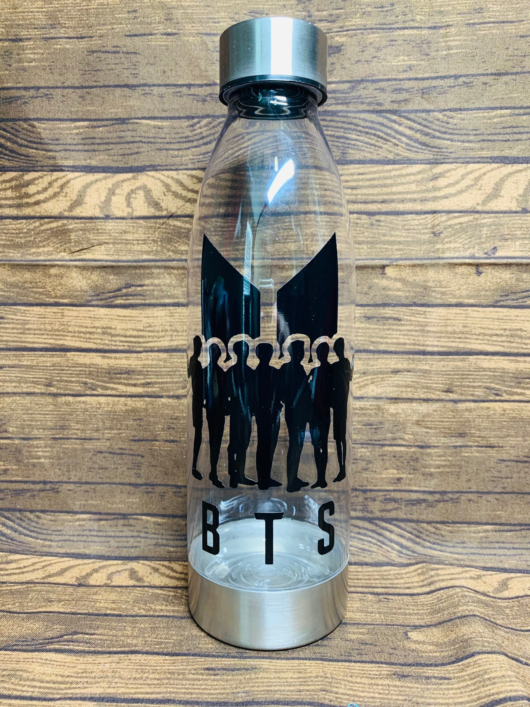 BTS Logo With Members Water Bottle | Etsy
