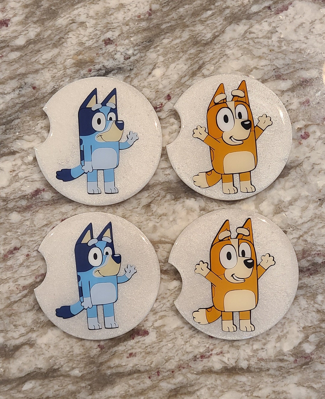 Bluey Inspired Car Coaster - Etsy