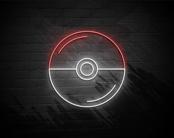 Pokeball Neon Sign - Etsy