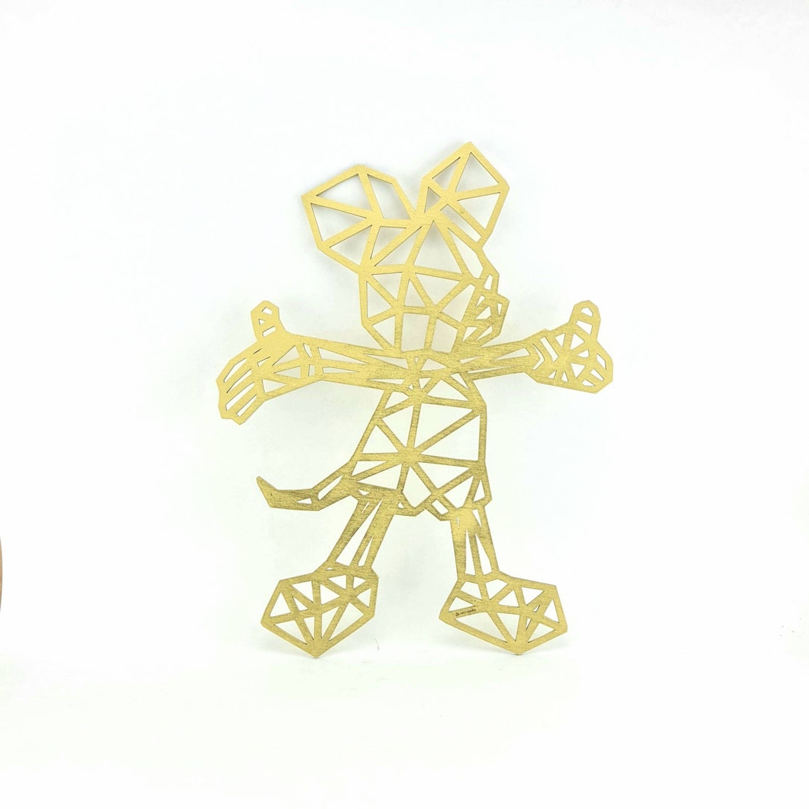 Geometric Mickey Mouse Wall Art Kids Room Wall Decor Wooden | Etsy