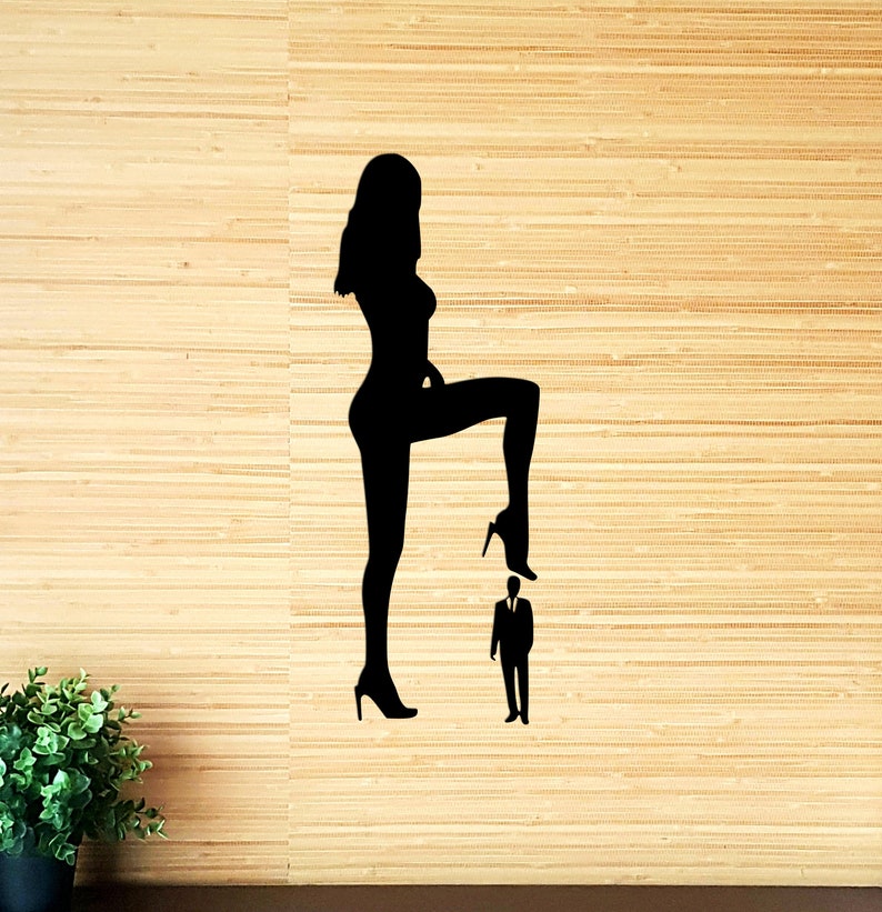 Sexy Woman Decor Woman Silhouette Wall Art Colors Wooden Etsy