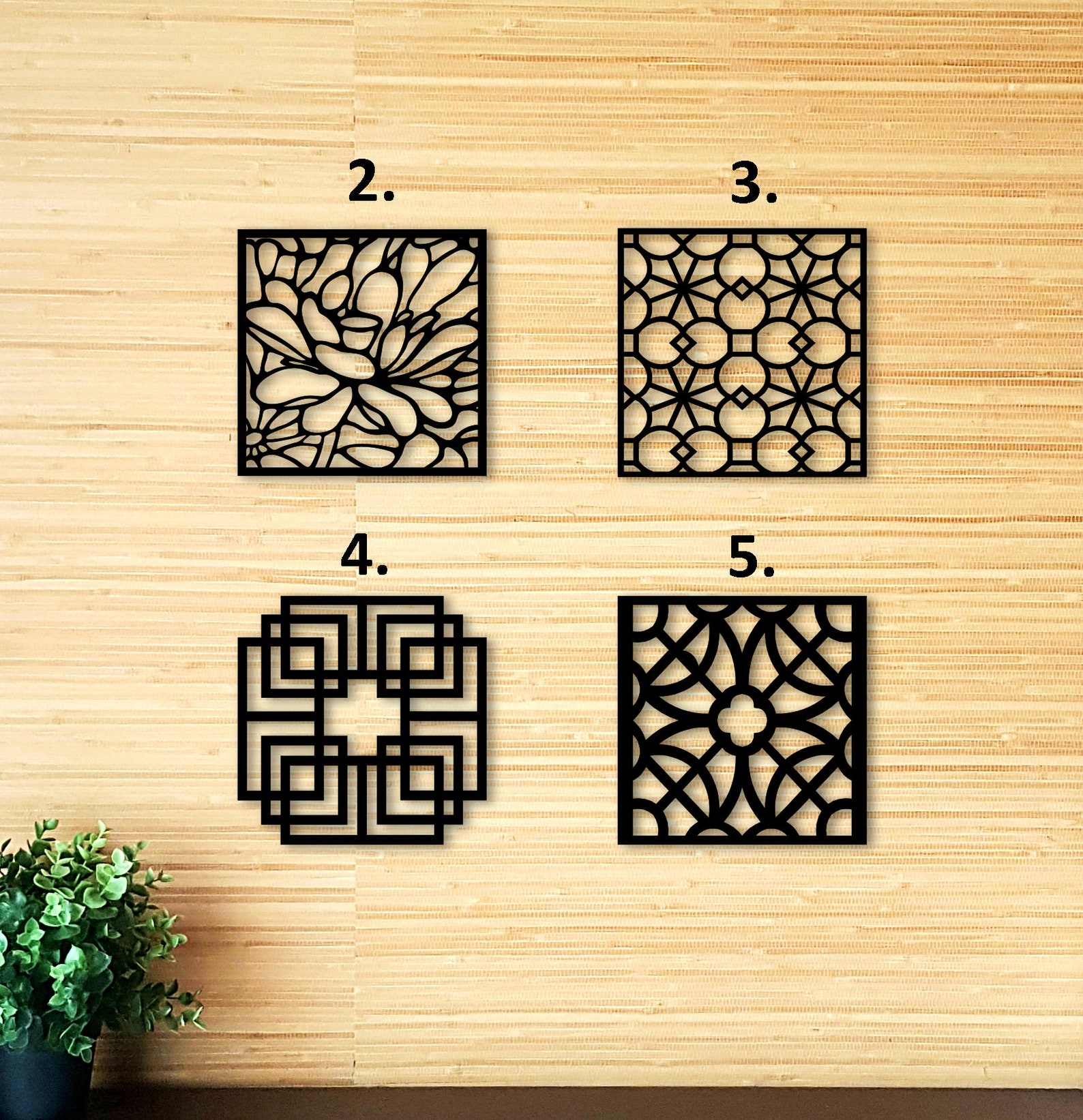 Wooden Square Wall Art Decor 1 Pcs 30 40 50 60 80 100 - Etsy