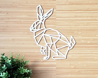 Geometric Rabbit | Etsy